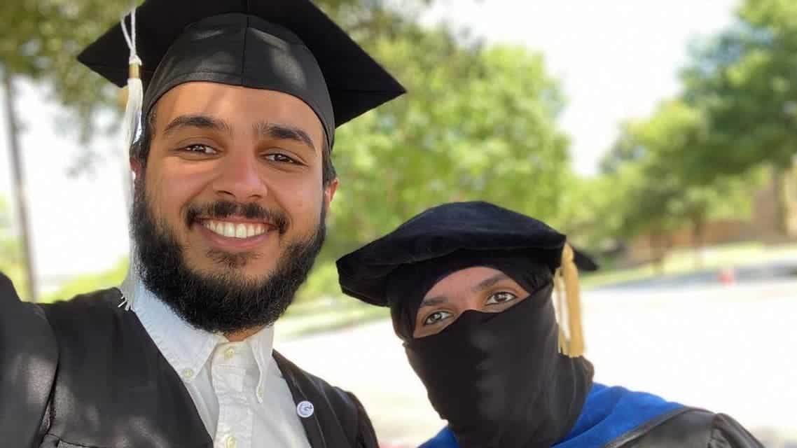 Saudi scholarship student graduates with her son at same university ...