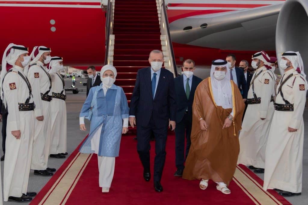 ERDOGAN ARRIVES IN QATAR TO "REOPEN THE DOORS OF DIALOGUE" WITH THE ...