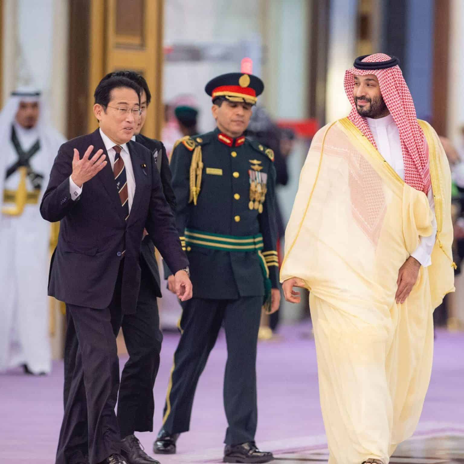 HRH Crown Prince Receives Japanese Prime Minister, Both Hold Official ...