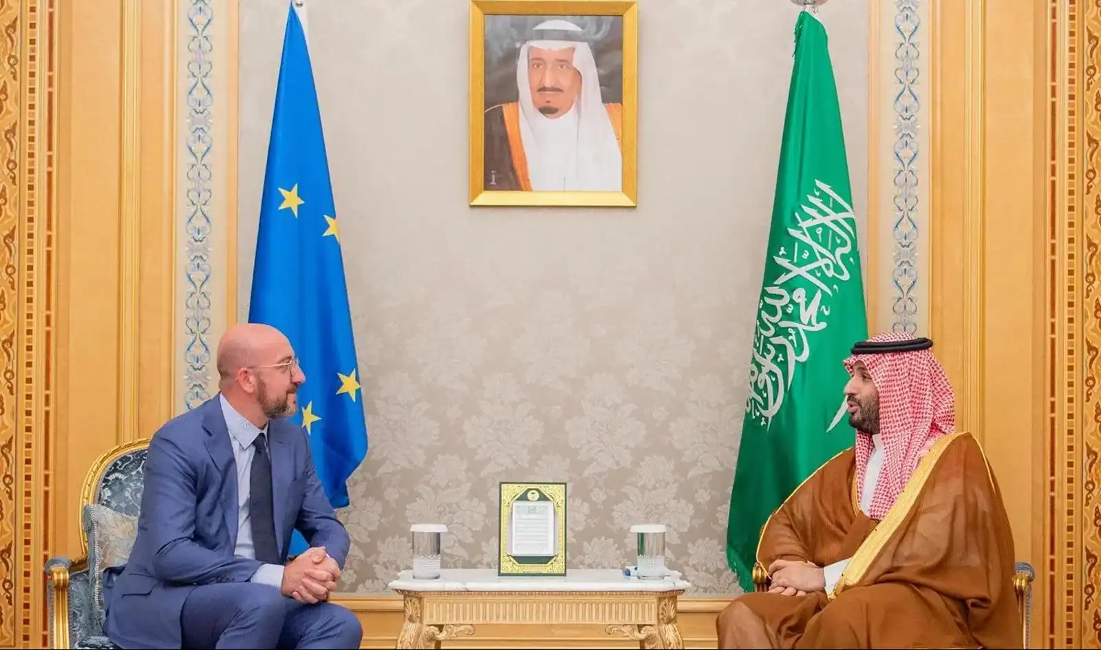 Saudi Crown Prince Meets with European Council President | Leaders